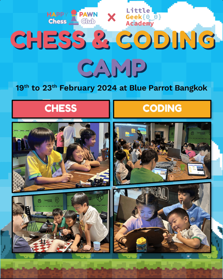 Chess and Coding Camp: Feb 19th – 23th – Happy Pawn Chess club in Bangkok